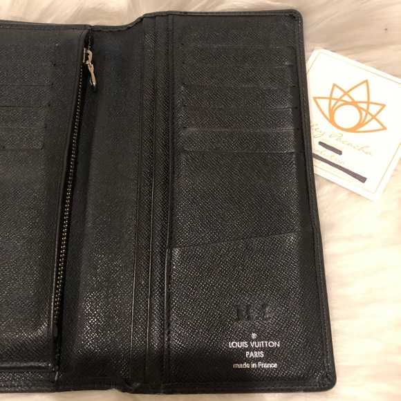 Louis Vuitton | Bags | Brazza Wallet In Noir Taiga Leather | Poshmark